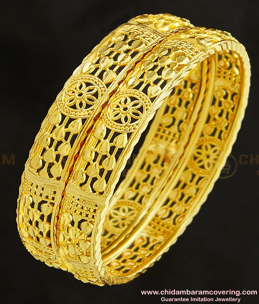 Buy New Arrival Gold Design 1 Gram Gold Bangles