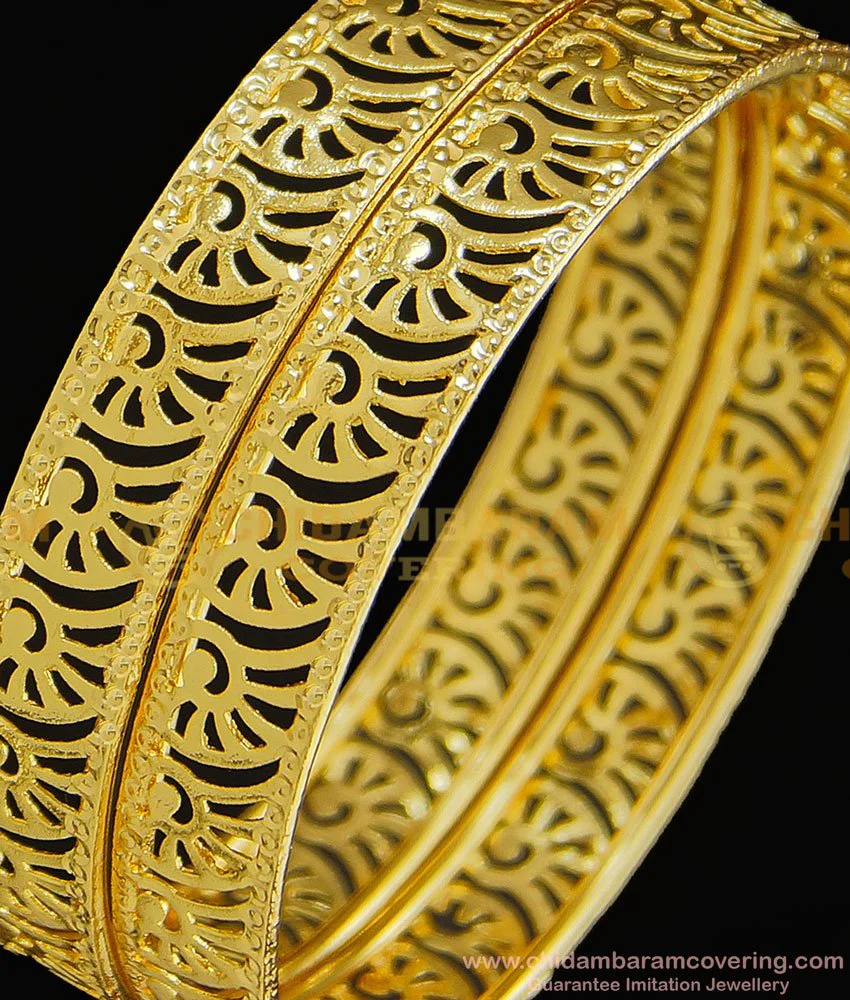 Buy Latest Kerala Gold Bangle Design Guarantee 1 Gram Gold Bangles Buy ...