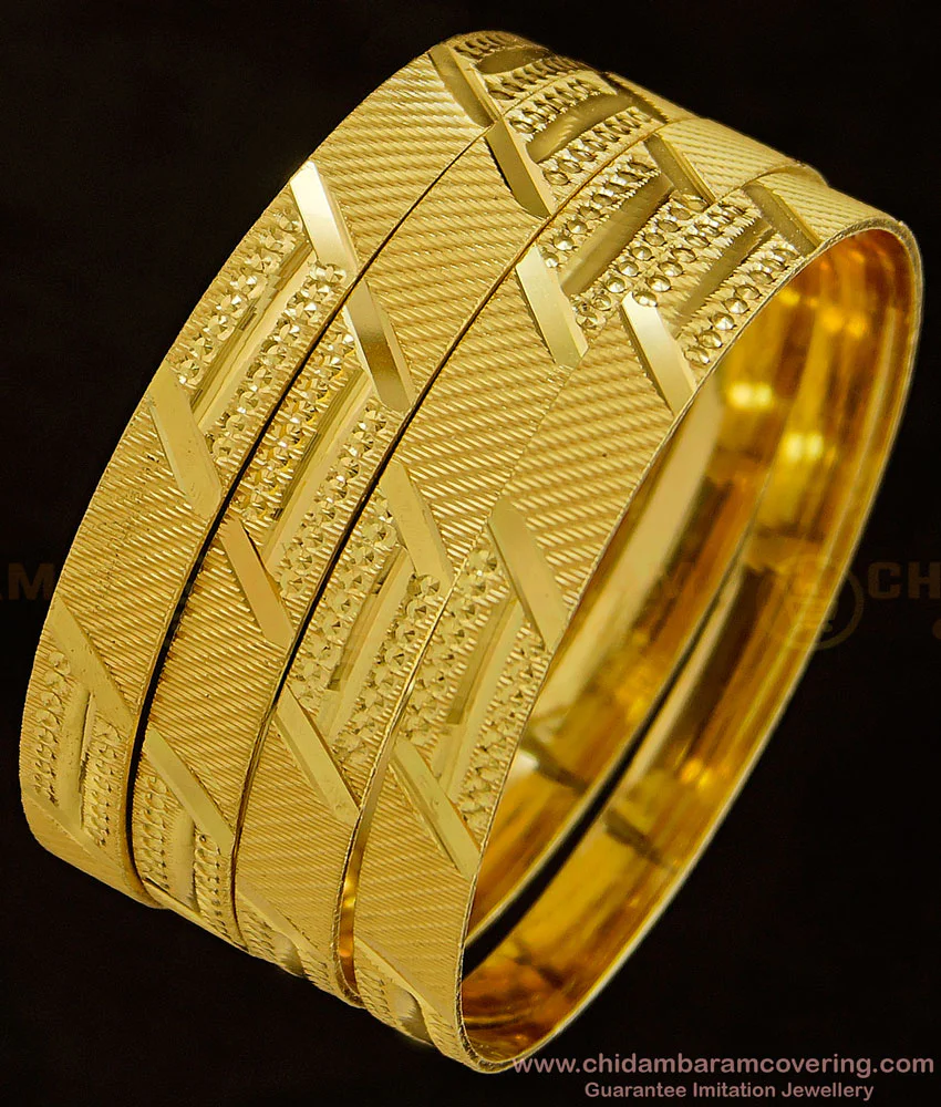 Buy Grand Look Bridal Wear New Model 1 Gram Gold Bangles