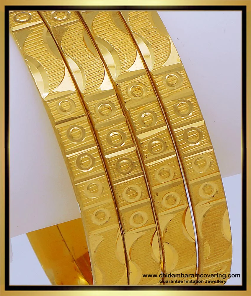 Buy Latest Light Weight Gold Bangles Designs with Price Online