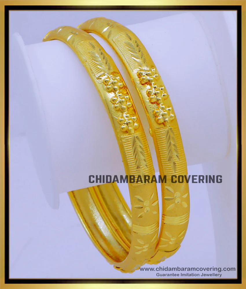 Buy 2 Gram Gold Daily Wear Gold Bangles Design for Ladies