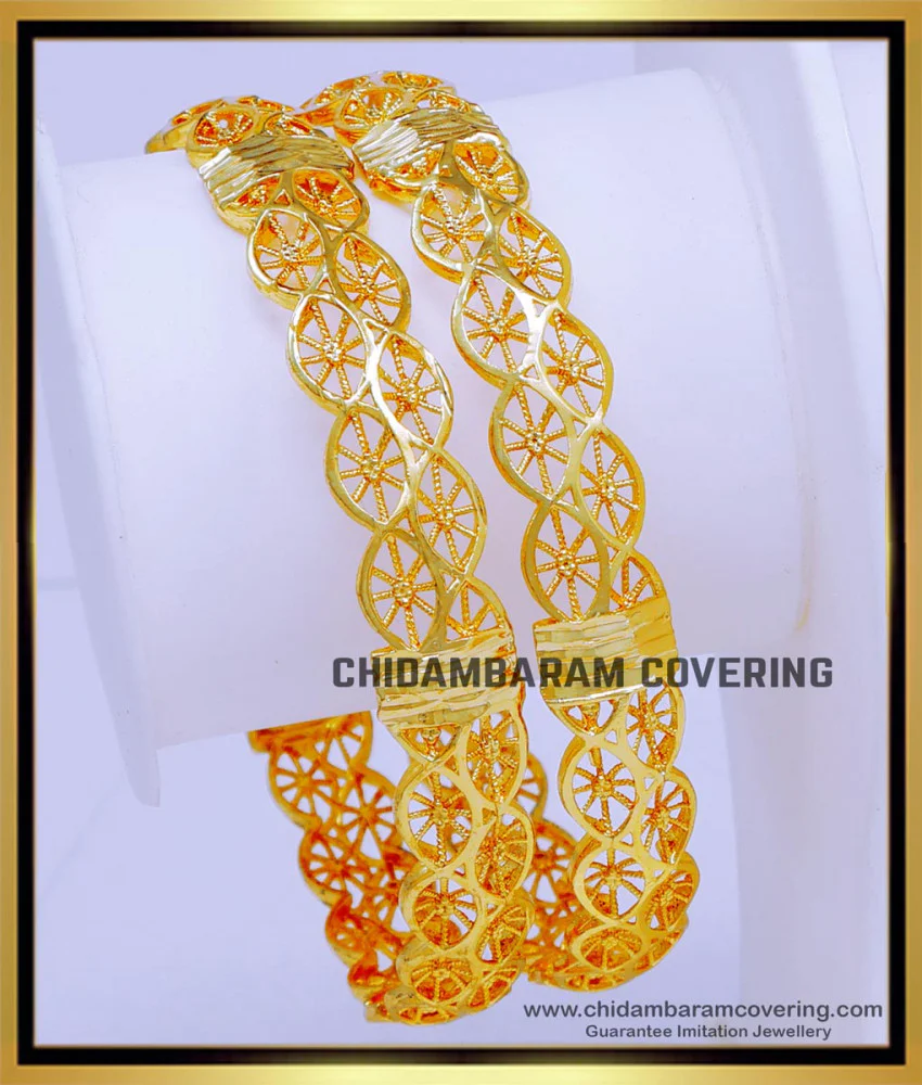 Buy Latest Light Weight Daily Wear Gold Bangles Design Online