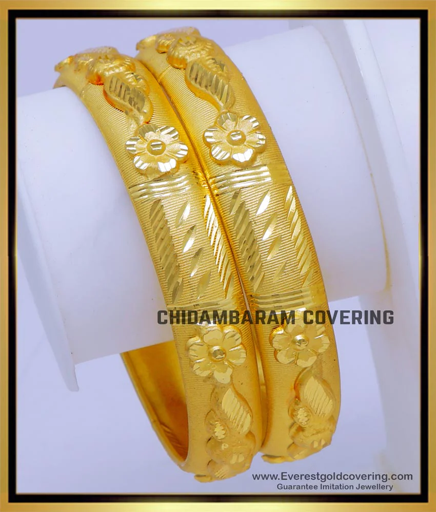 Buy One Gram Gold Forming Jewellery Bangles Design