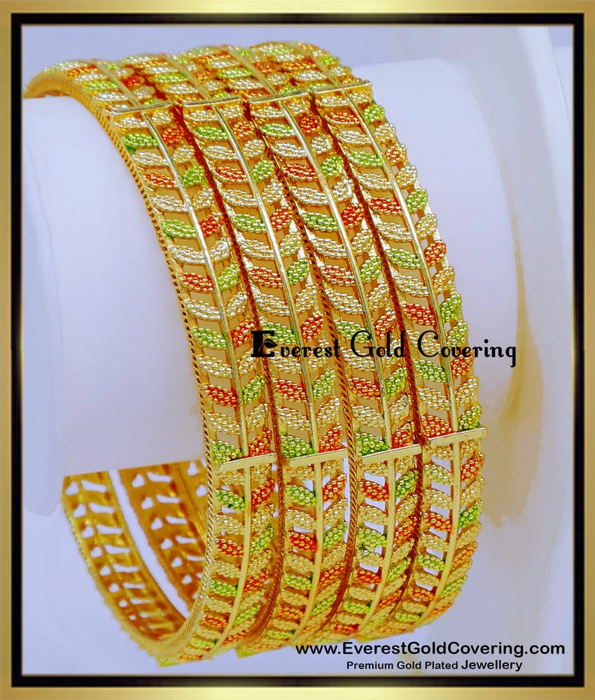 Buy Attractive Gold Plated Jewellery Design Bangles