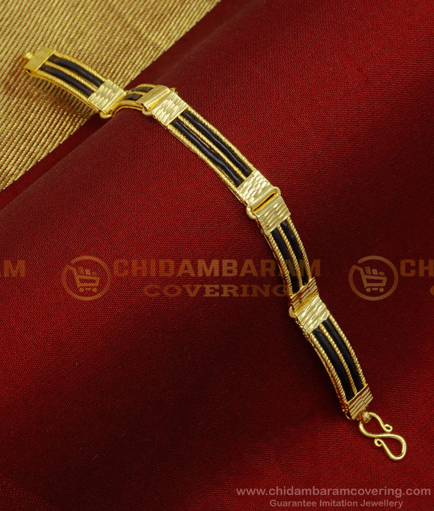 Buy Gold Design Anaval Bracelet 1 Gram Gold 2 Line Yanai Mudi Bracelet ...