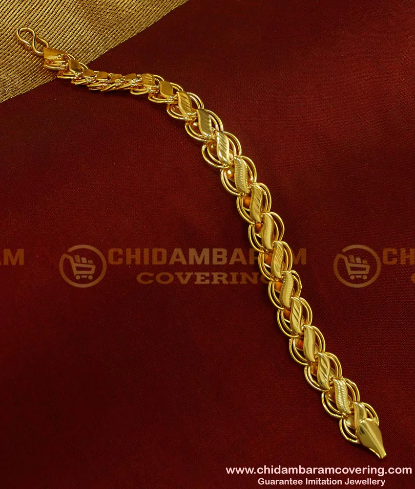 Buy New Style Light Weight Modern Men Gold Bracelet Design Guaranteed ...