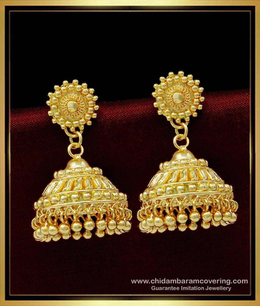 Buy Traditional Bridal Wear One Gram Gold Jimiki Kammal Design for Women