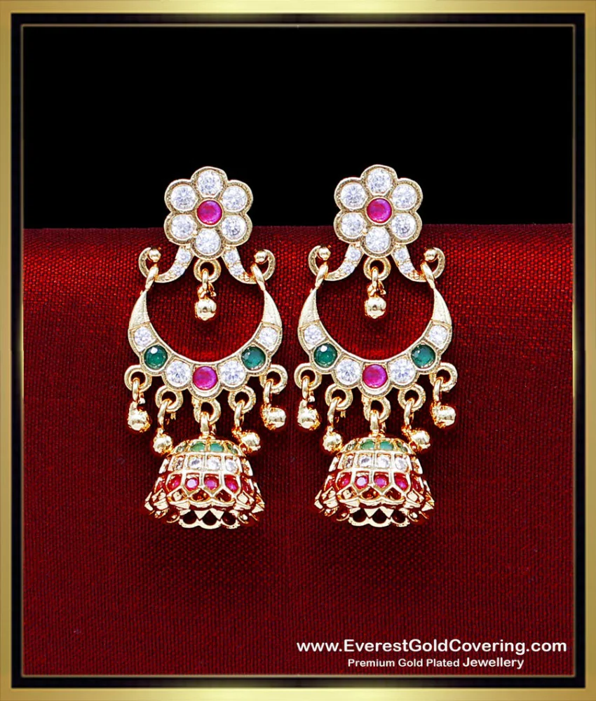 Chand Bali Lavanya Chandbali Gold Earring Earrings In New Design, HD