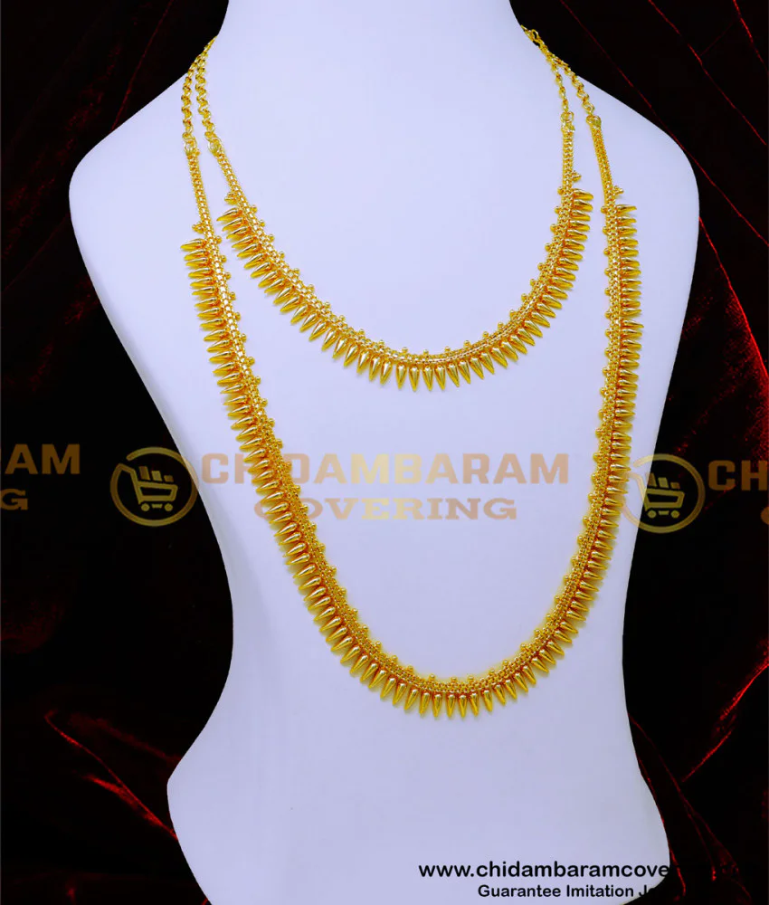 Buy Kerala Haram Design Mullamuttu Mala with Necklace Set