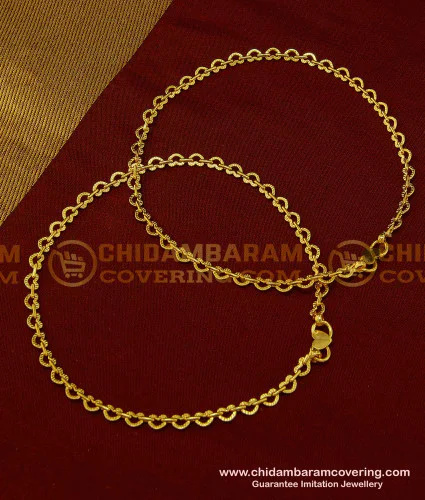 Buy latest Modern anklet heart design light weight payal padasaram for ...