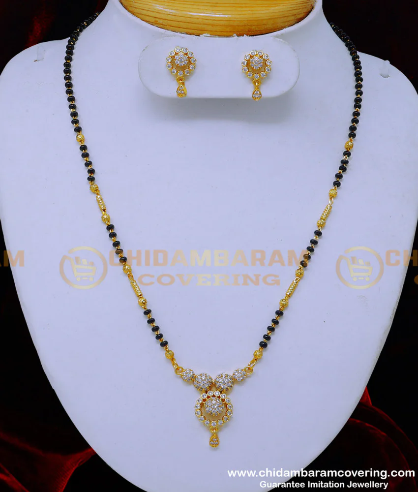 Buy Unique Diamond Modern Daily Wear Mangalsutra Design