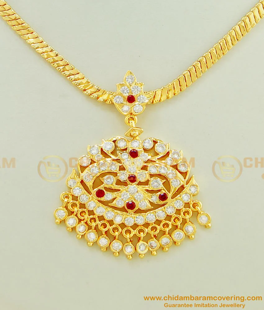 Buy Traditional Gold Design Old Model Attigai One Gram Gold Plated ...
