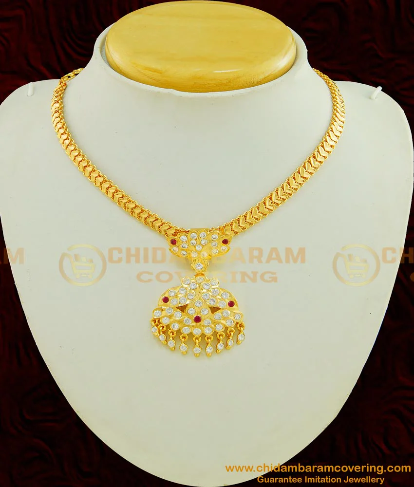Buy Traditional Old Model Attigai Impon Necklace Indian Bridal Jewellery