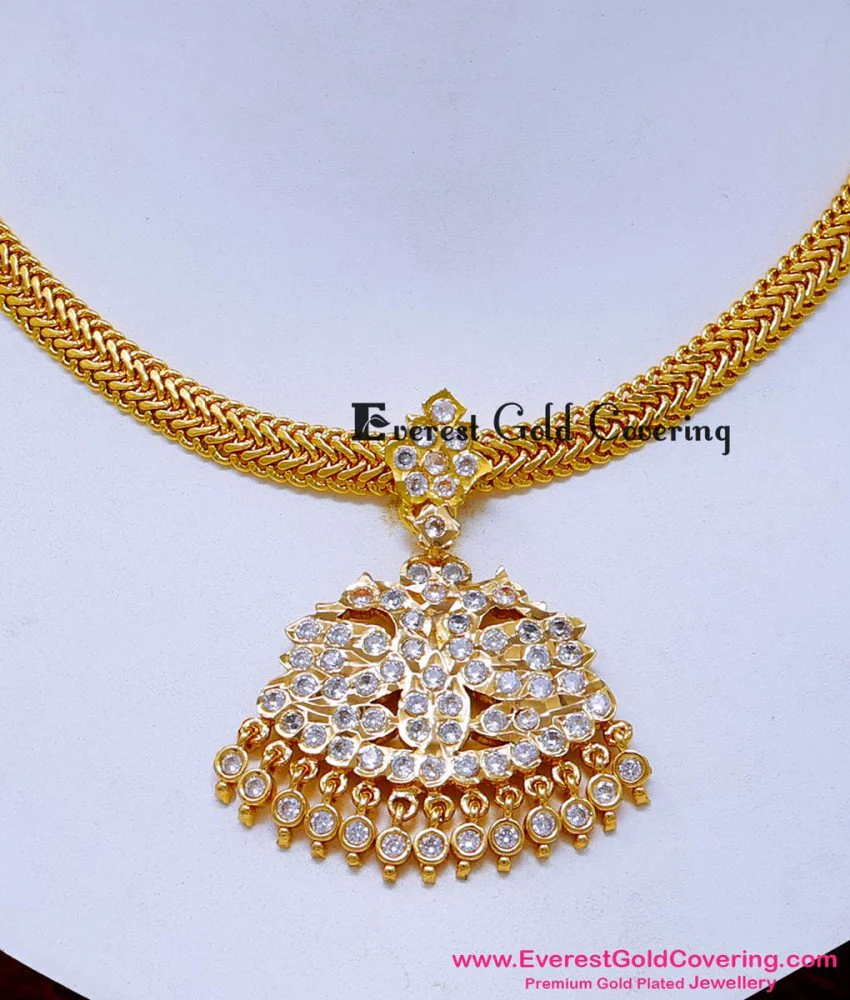 Buy Traditional Attigai Necklace Lightweight Impon Jewellery