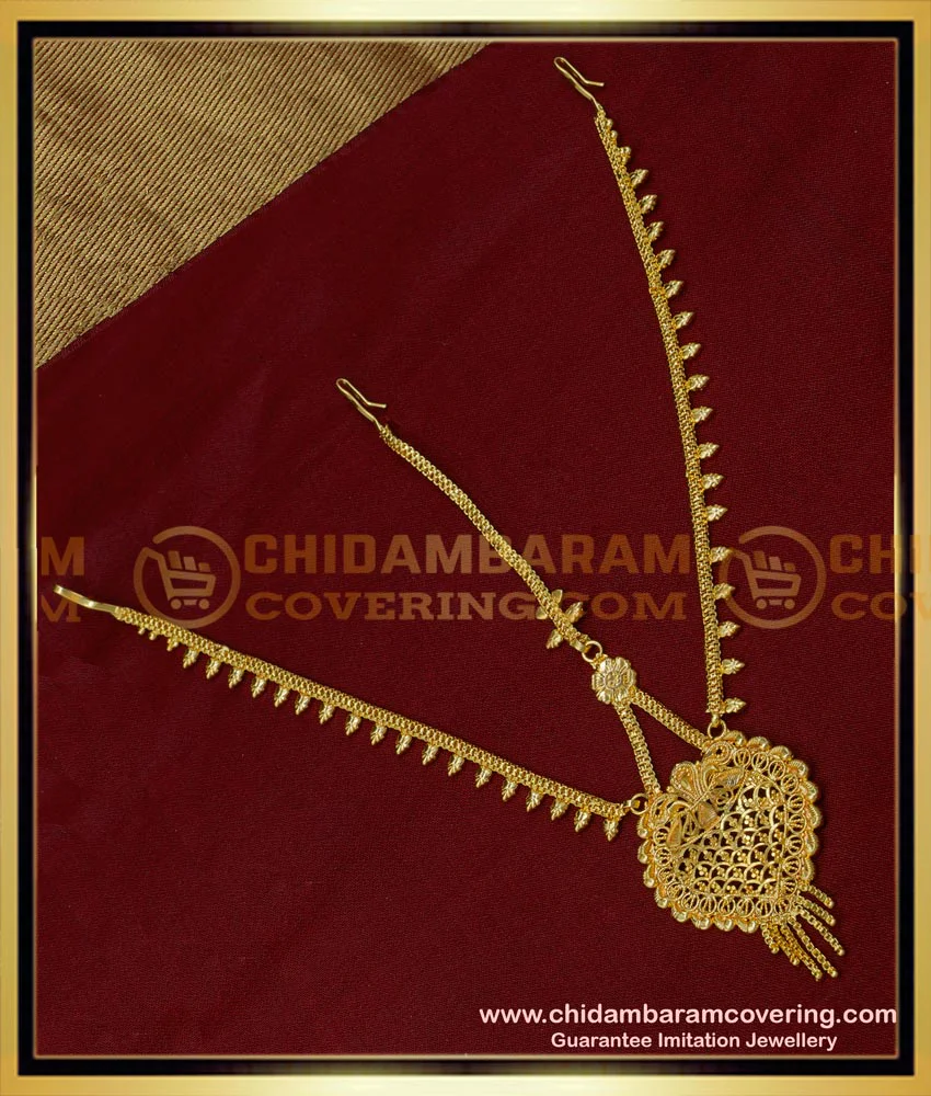 Buy Traditional Bridal Matha Patti Maang Tikka Gold Plated Jewellery
